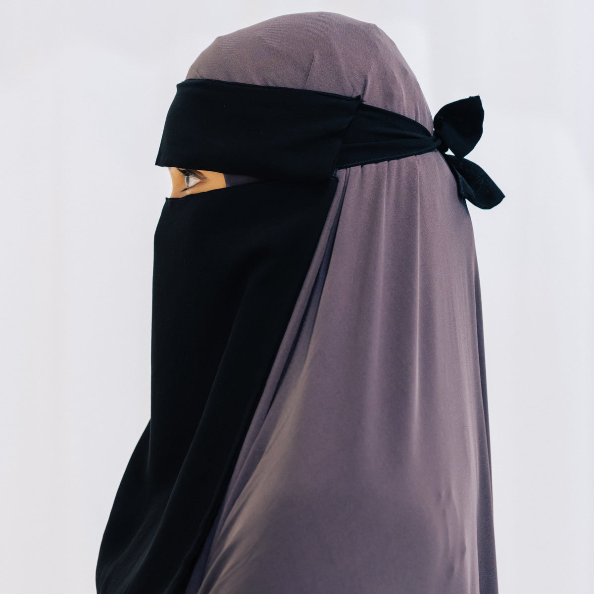 Tie Up Single Layer Full Long Niqab – Darussalam Australia