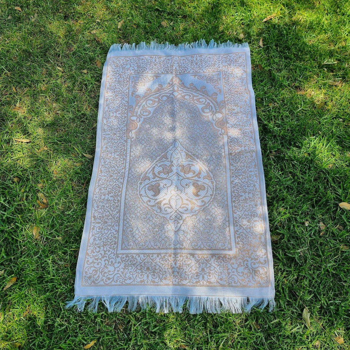 Embroidered Prayer Mat Floral Arch - Orange – Darussalam Islamic Bookstore